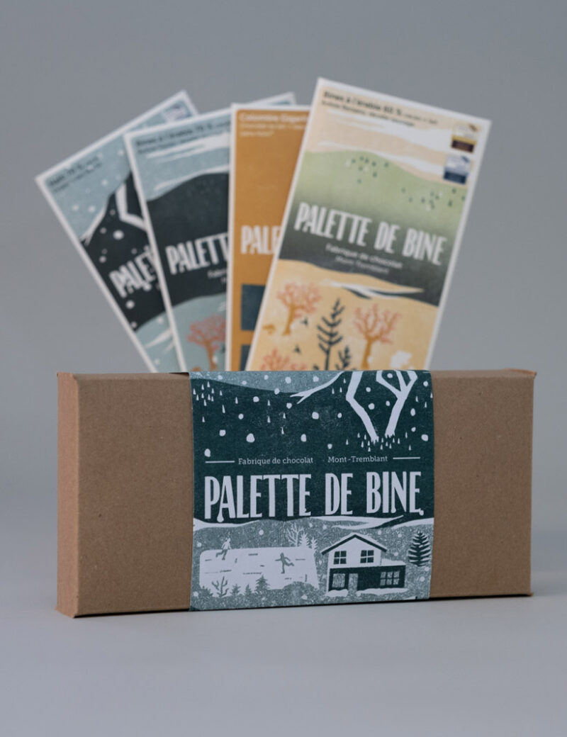 Boite ensemble 4 palettes mix - Palette de bine
